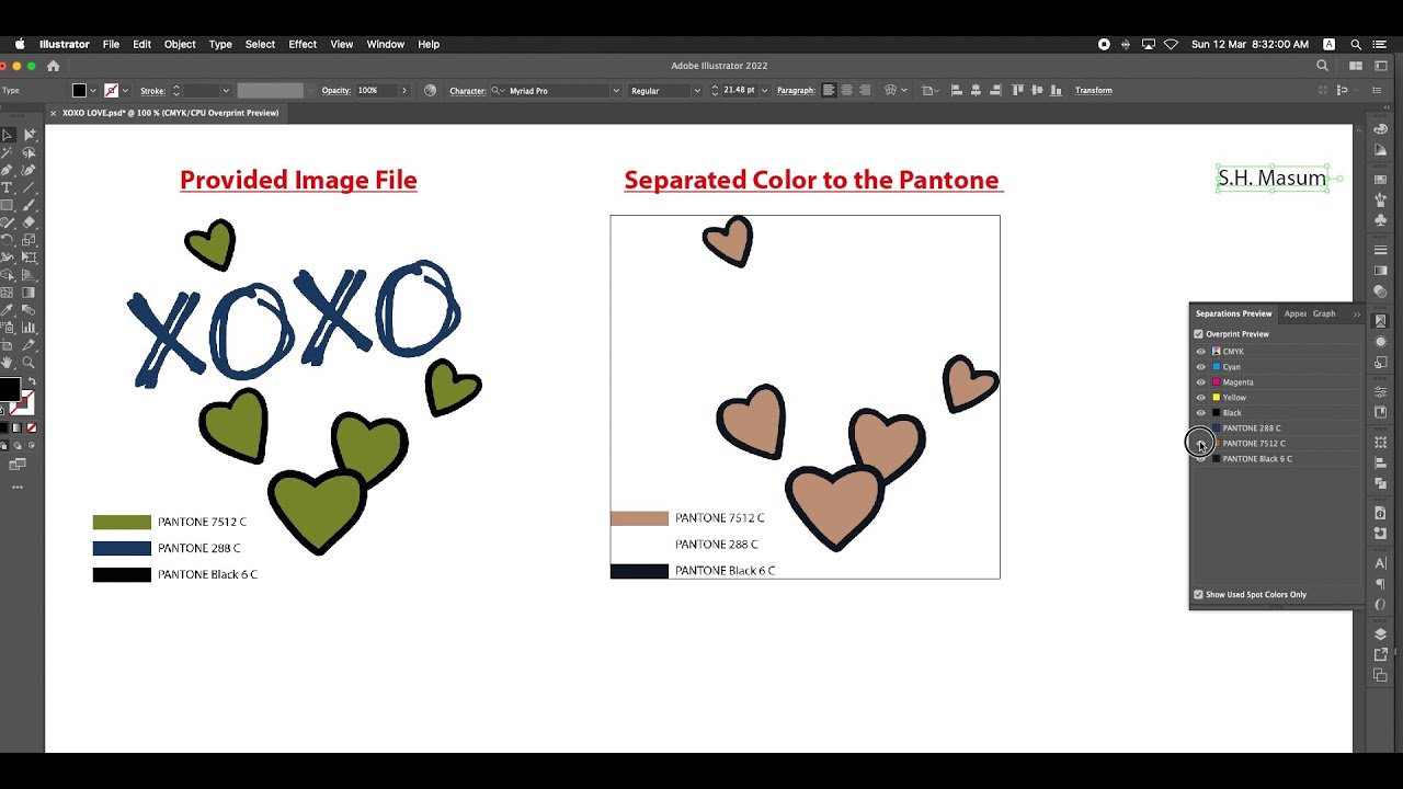 Separate Color by #pantonecolor | #photoshop Color #separation / Color ...