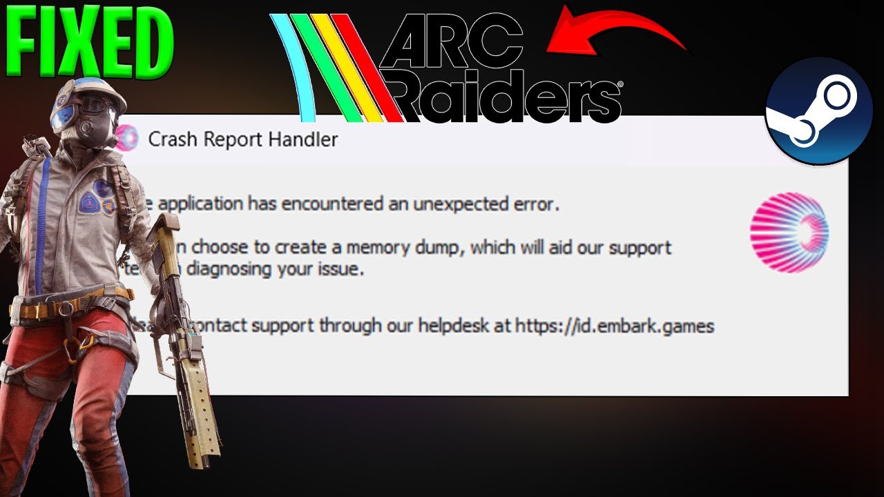 How To Fix ARC Raiders Unexpected Error (Crash Report Handler) - YouTube