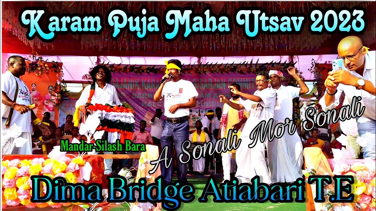 A Sonali Mor Sonali Sadri Arkestra Program Video || Karam Puja Maha ...