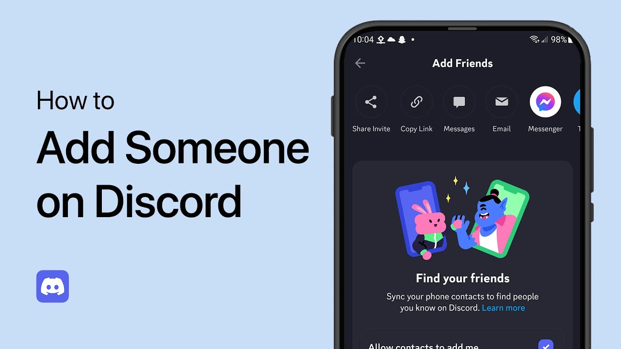 How To Add Someone On Discord Mobile - Tutorial - YouTube