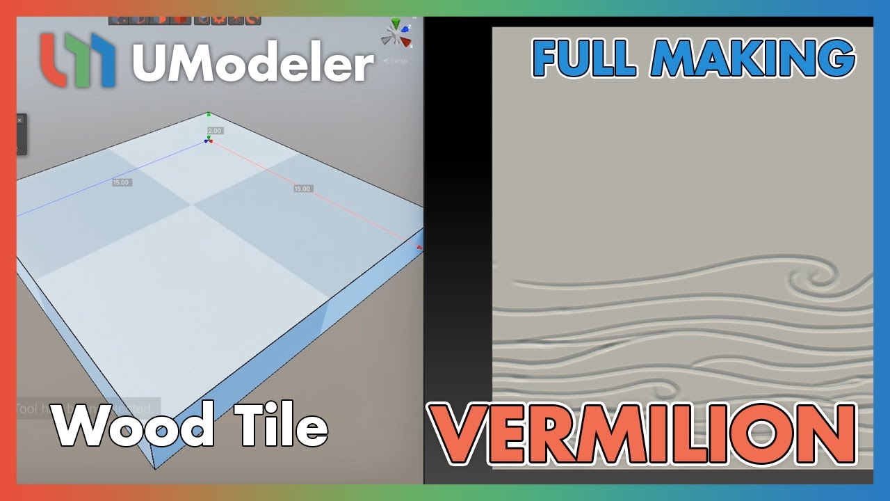 3D Modeling in Unity - Full Making of Texturing Wood Tiles in Vermilion ...