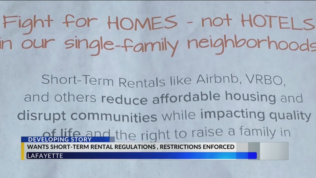 Wants short-term rental regulations, restrictions enforced - YouTube