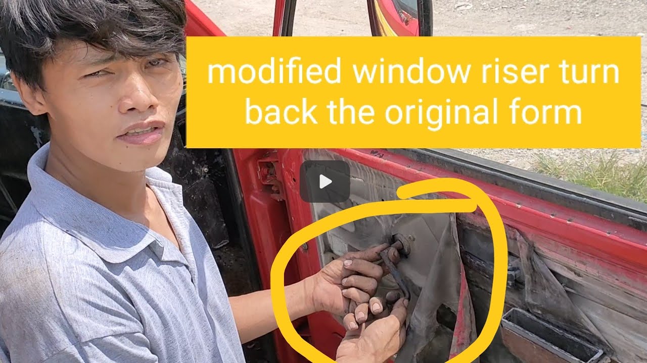 modified window riser turn back the original form - YouTube