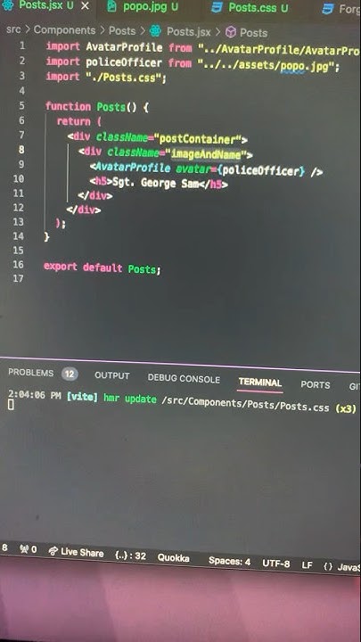 React component being rendered on the home page . - YouTube