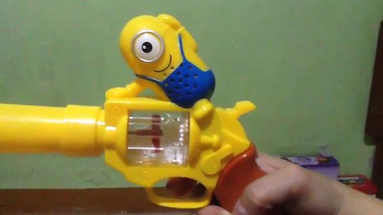 Minion Toy Gun Flashing Lights - YouTube