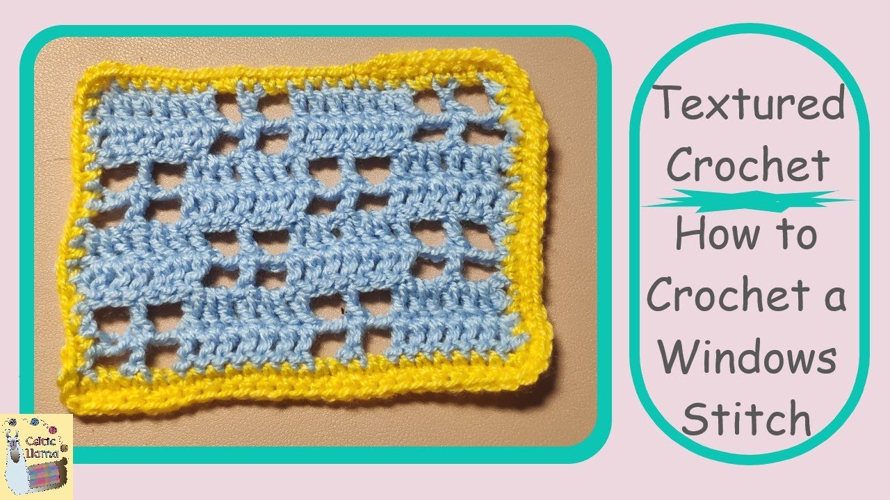 How to Crochet a Window Stitch - Super Easy Crochet - YouTube