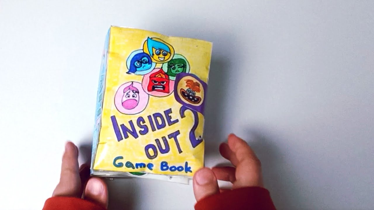 [🌈paper DIY🌈]🎉Inside out game book 🧩🎉|no talking ASMR|#squishygamebook ...