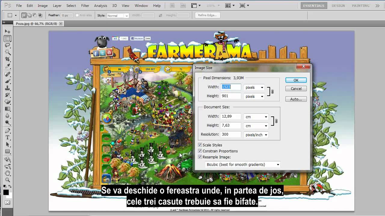Tutorial - Redimensionare poza cu Photoshop.mp4 - YouTube