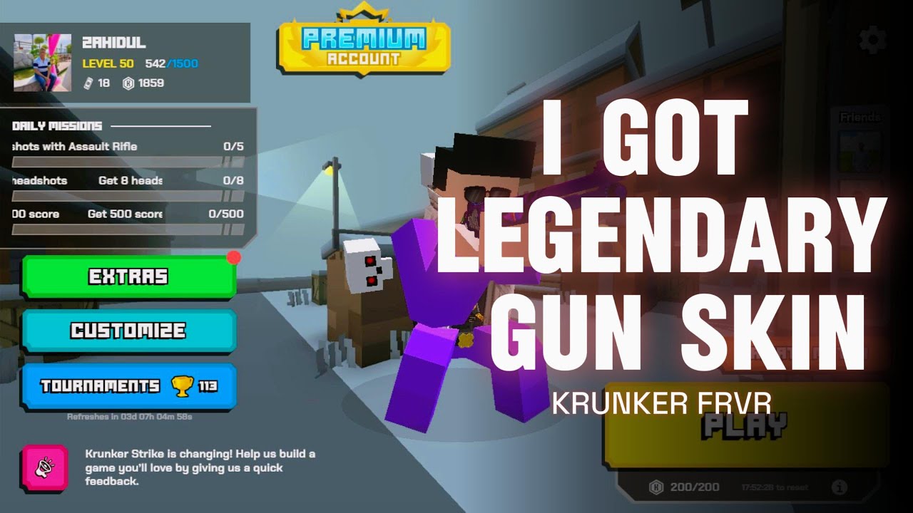 I GOT LEGENDENRY SHORTGUN SKIN | KRUNKER FRVR | GAMEPLAY - YouTube