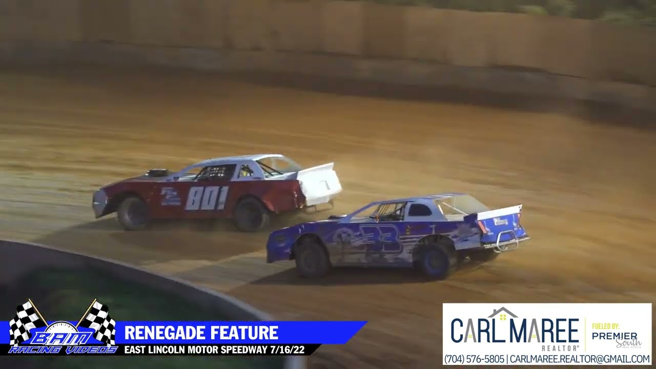 Renegade Feature - East Lincoln Motor Speedway 7/16/22 - YouTube
