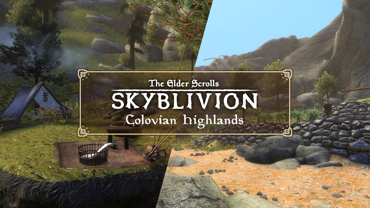 SKYBLIVION Development Stream - Colovian Highlands Exterior World ...
