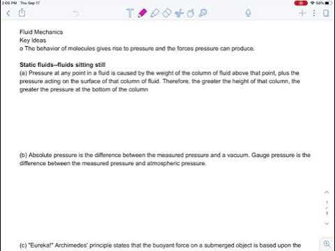 AP Physics 2 - Unit 1 Fluids Rapid Review - YouTube