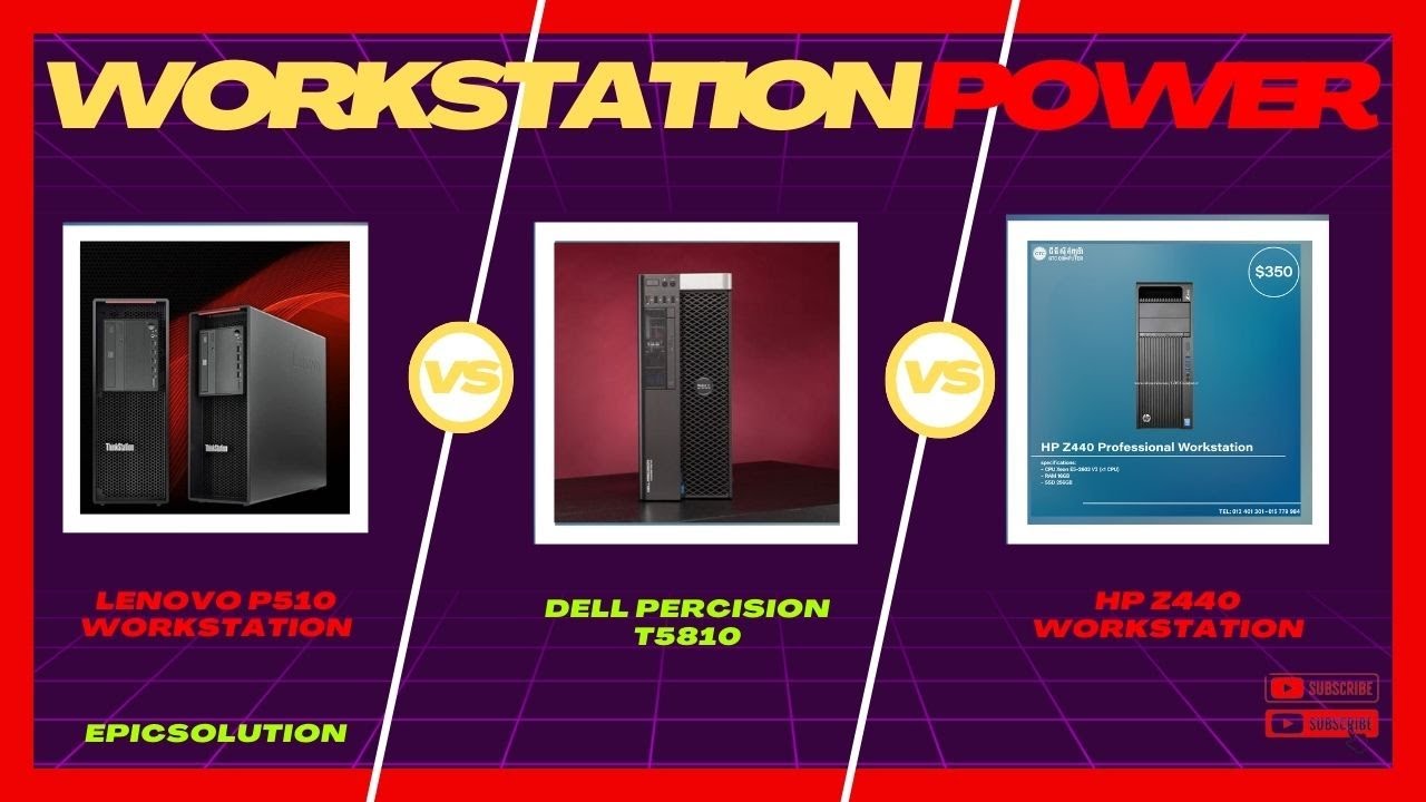 LENOVO P510 VS HP Z440 WORKSTATION VS DELL T5810 WORKSTATION REVIEW | #gaming #editing # ...