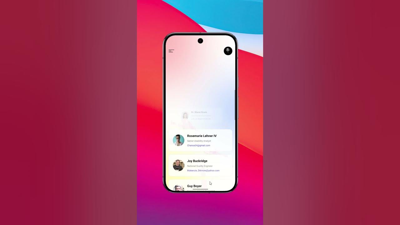 Scrolling animation in react native #mobileappdevelopment #smartphone #reactnative #uidesign ...