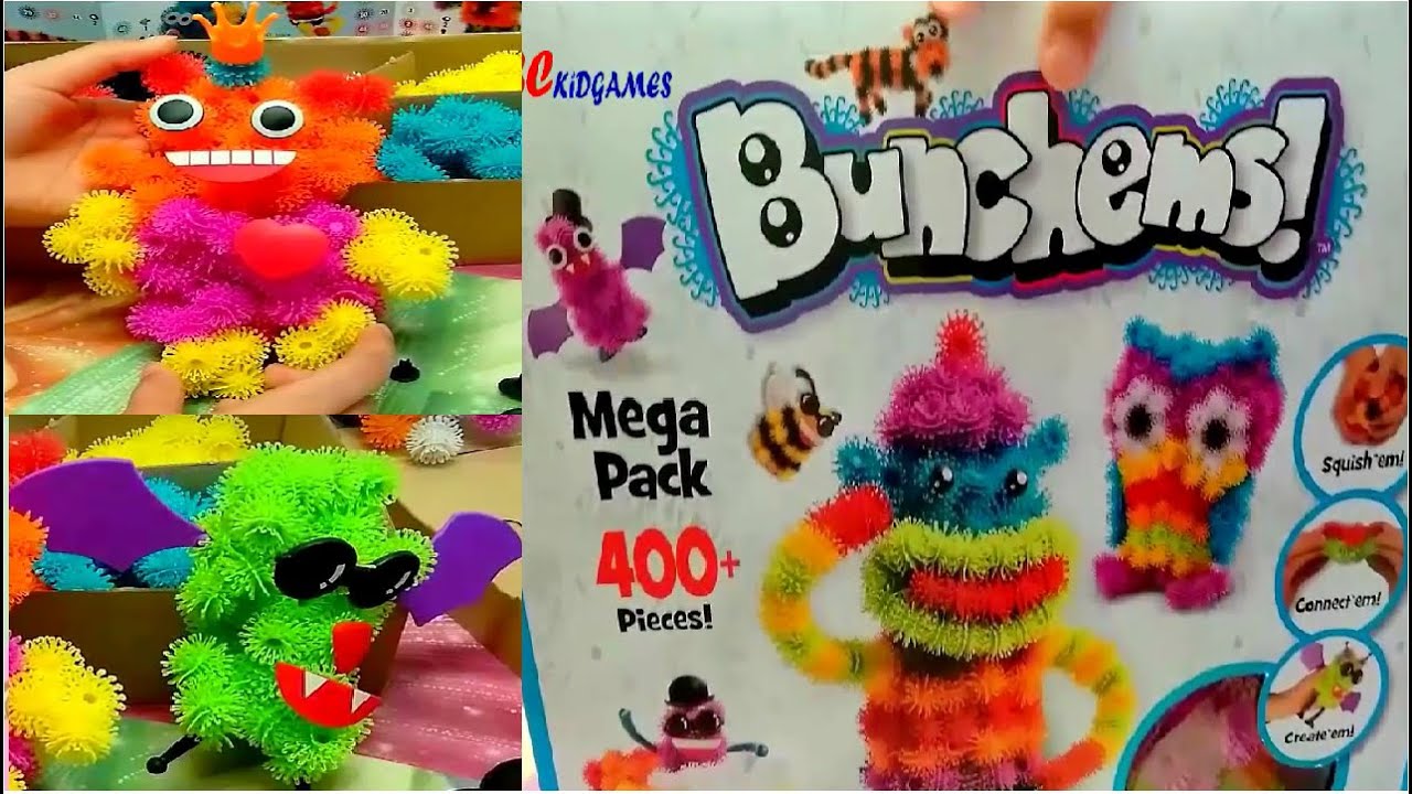 Bunchems Challenge Game !! New Mega 400 Pack Bunchems DIY : Unboxing ...