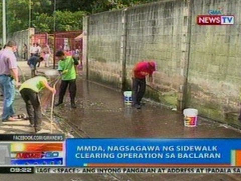 NTG: MMDA, nagsagawa ng sidewalk clearing operation sa Baclaran - YouTube
