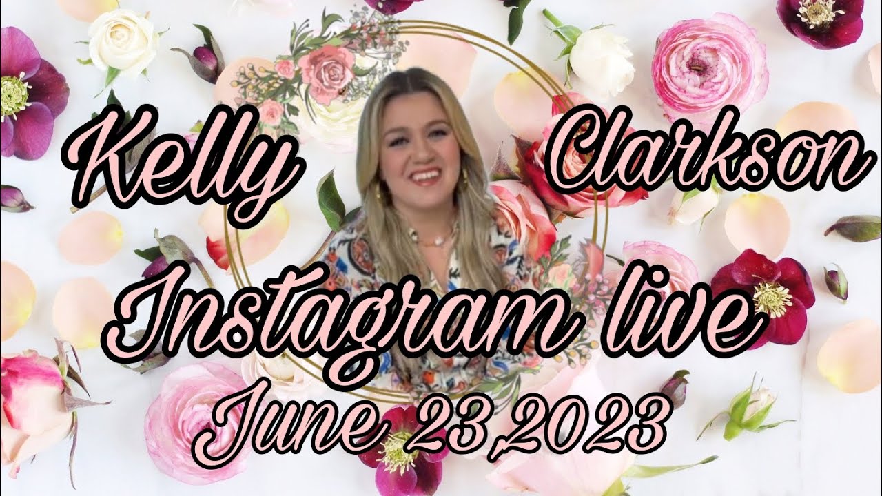 Kelly Clarkson went live on Instagram #2023 #teamkelly #chemistry # ...