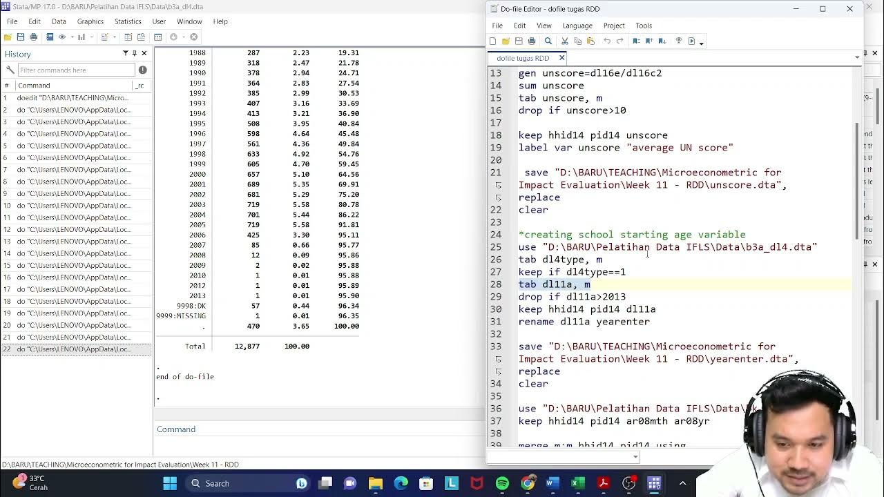 Regresi RDD | STATA - YouTube