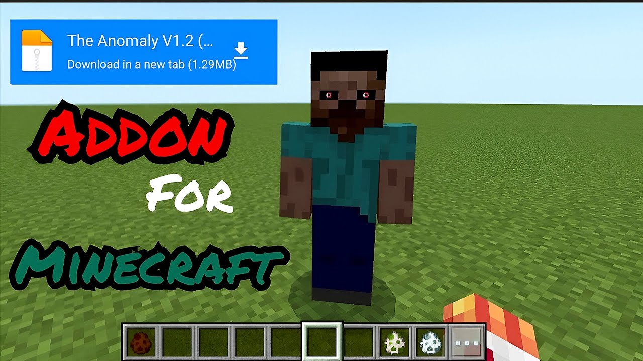 Anomaly (Horror Addon) for minecraft PE #minecraft - YouTube