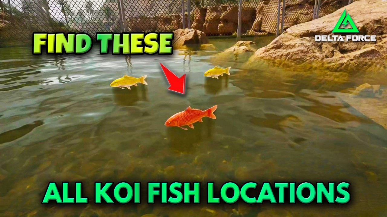 All Koi Fish Spawn Locations in Zero Dam & Layali Grove | New Red Fish ...