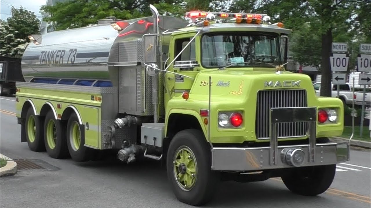 Ludwigs Corner Fire Company Tanker 73 Responding 6/2/20 - YouTube