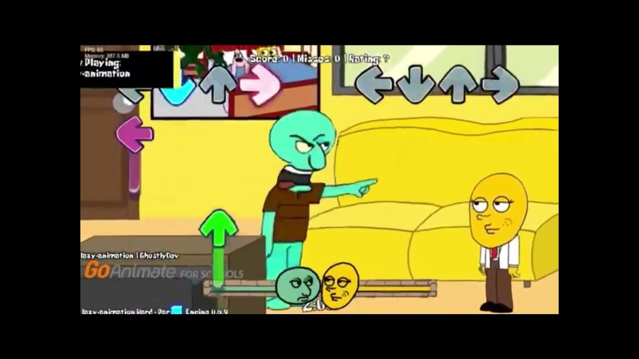 FNF: SpongeBob Parodies - Lazy Animation Teaser - YouTube