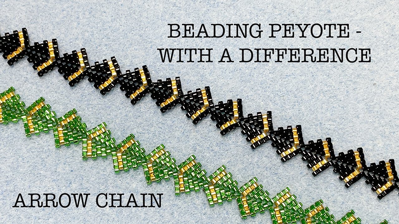 ARROW CHAIN - EASY TO BEAD - PEYOTE WITH A DIFFERENCE - YouTube