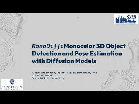 MonoDiff: Monocular 3D Object Detection and Pose Estimation with Diffusion Models - YouTube