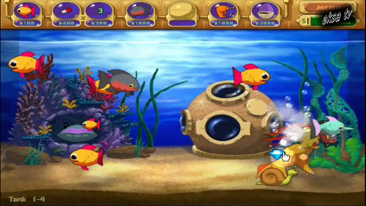 Insaniquarium - Tank 1 - 4 Getting Prego The Momma Fish - YouTube