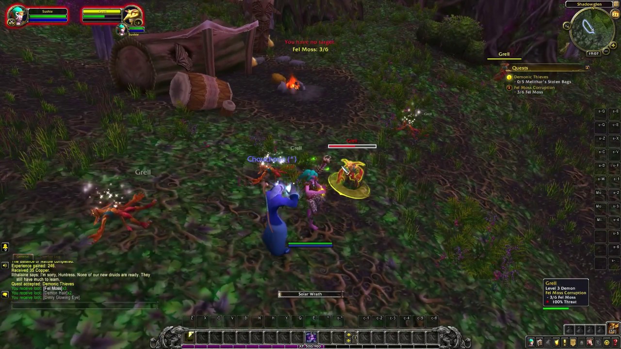 How to do Fel Moss Corruption quest - World of Warcraft - YouTube