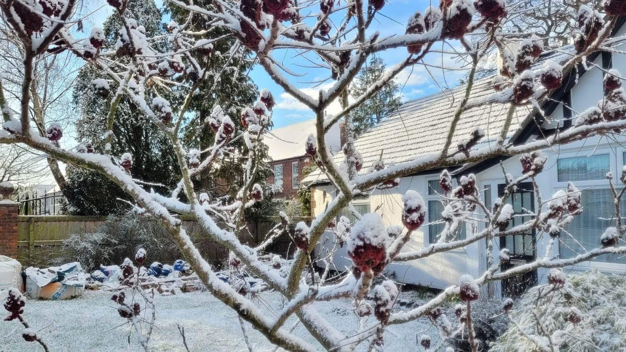 Cold with snow and ice weather[uk weather]#bebsuk - YouTube