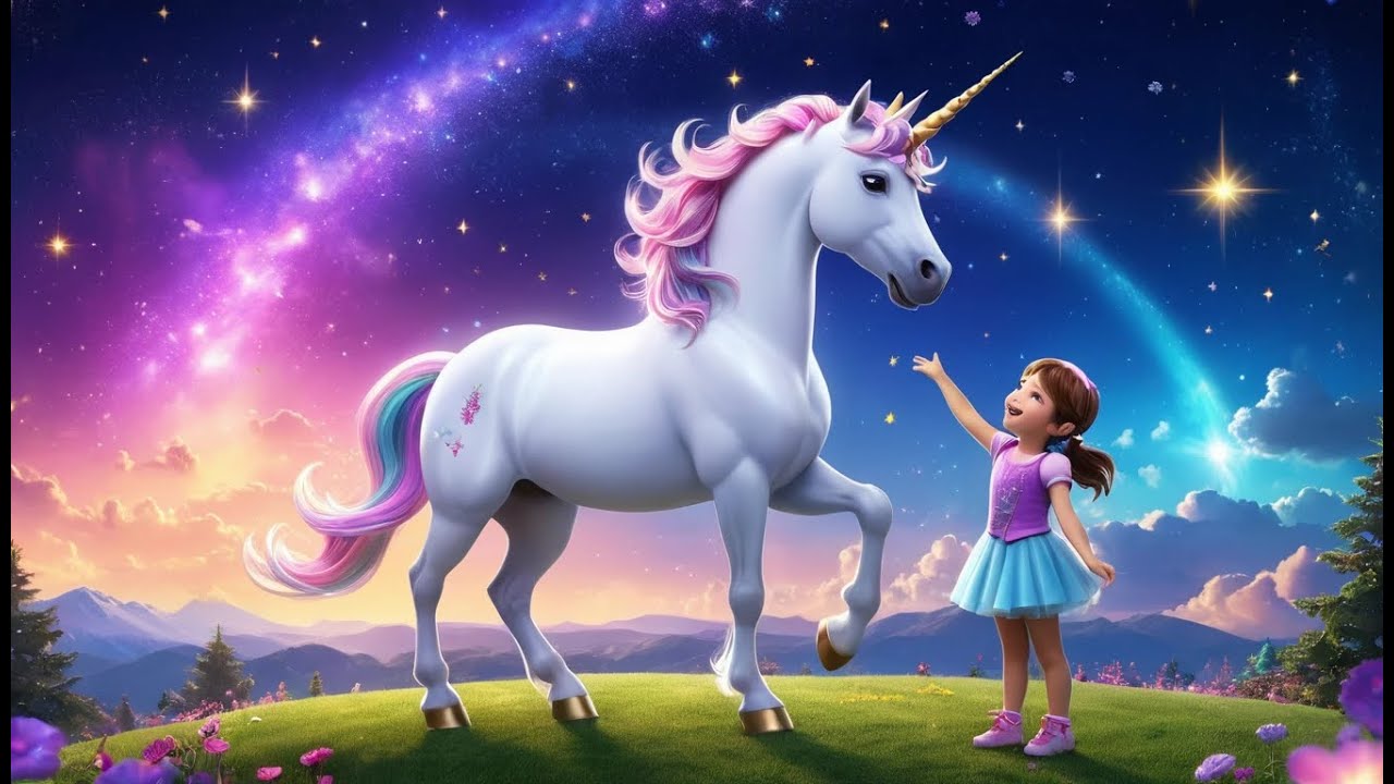 The Unicorn Who Painted the Sky Rhyme Song | Popular Nursery Rhyme for ...