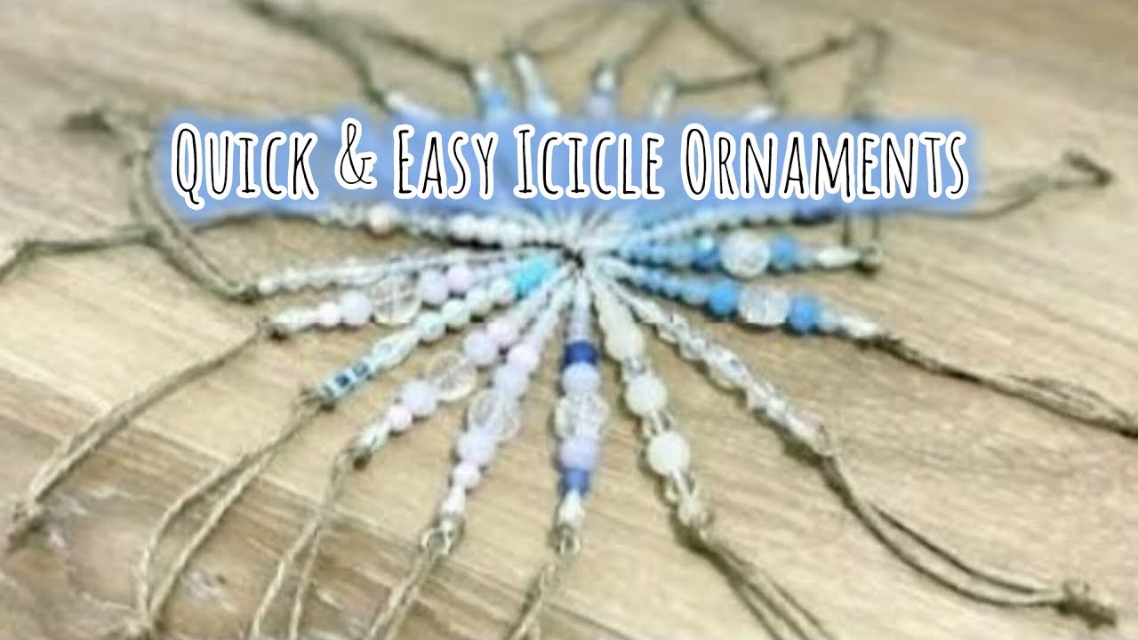 Quick & Easy Icicle Ornament - YouTube