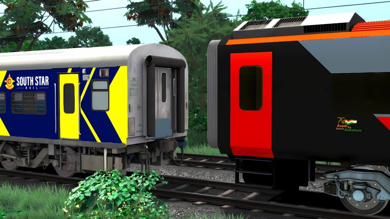 WAP-7 COUPLING LHB COACH TO ICF BANDE BHARAT COACHES || Railfans ...