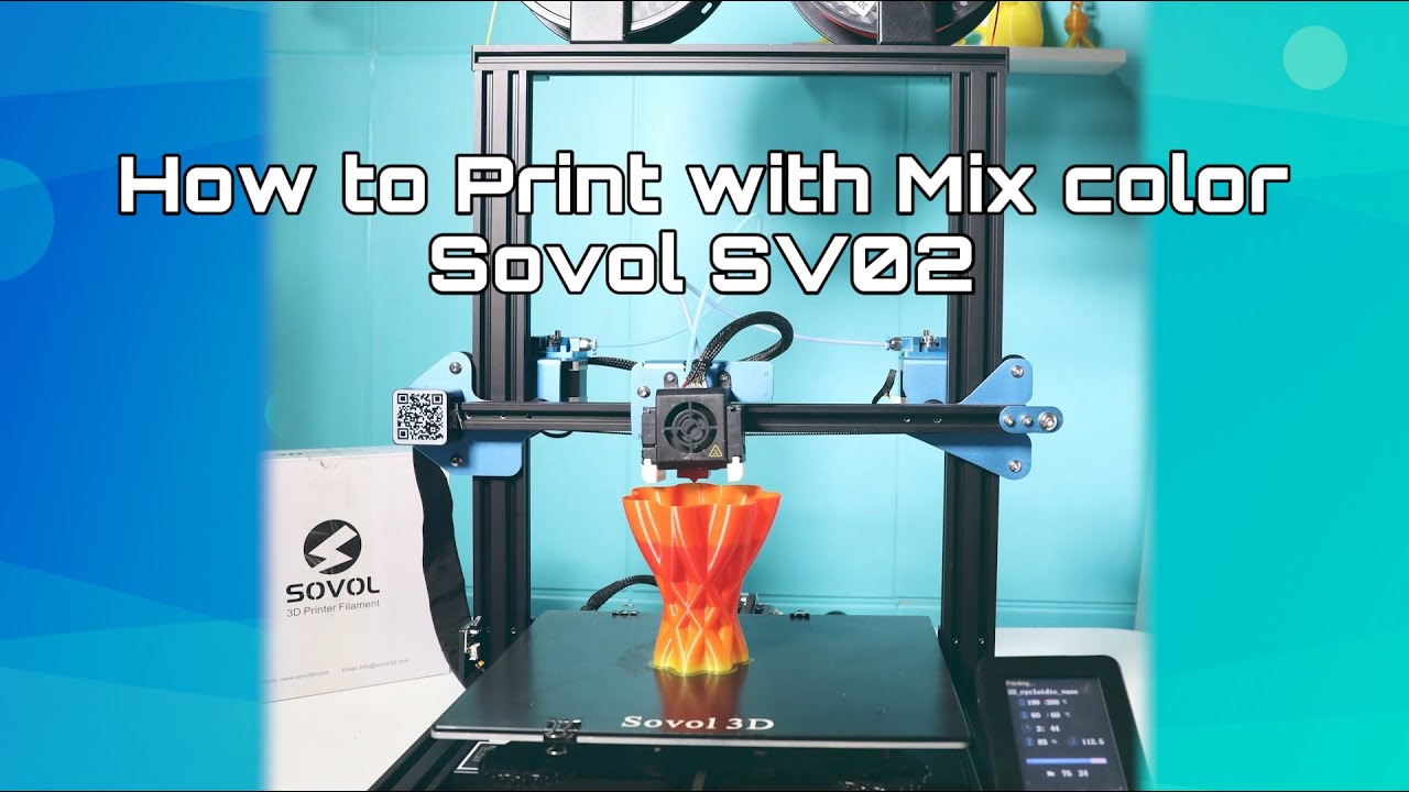How to Print with Mix Color on Sovol SV02 - YouTube