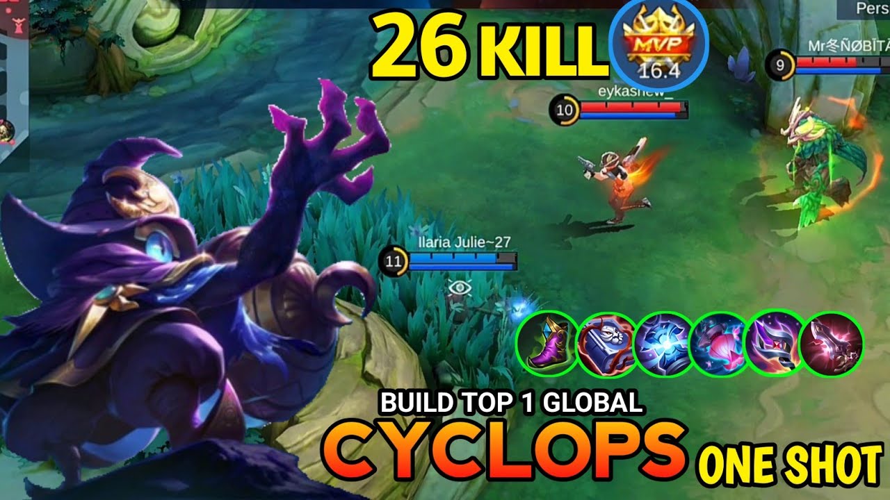 WTF DAMAGE !! 26 KILLS CYCLOPS BEST BUILD TOP 1 GLOBAL !! ONE SHOT ...