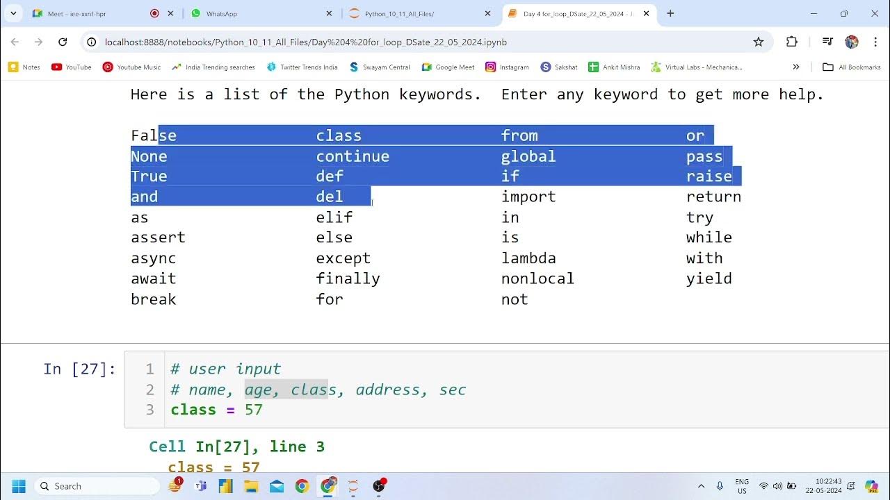 Python Tutorial Day 20 | For Loop to Create DataFrame | Enumerate Func | Min | Max | Logic from ...