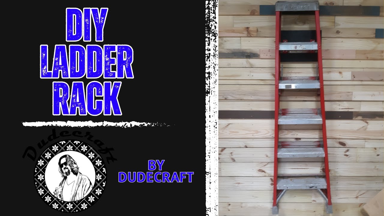 The Ladder (Rack) of Success! (DIY French Cleat Ladder Rack) 4K - YouTube