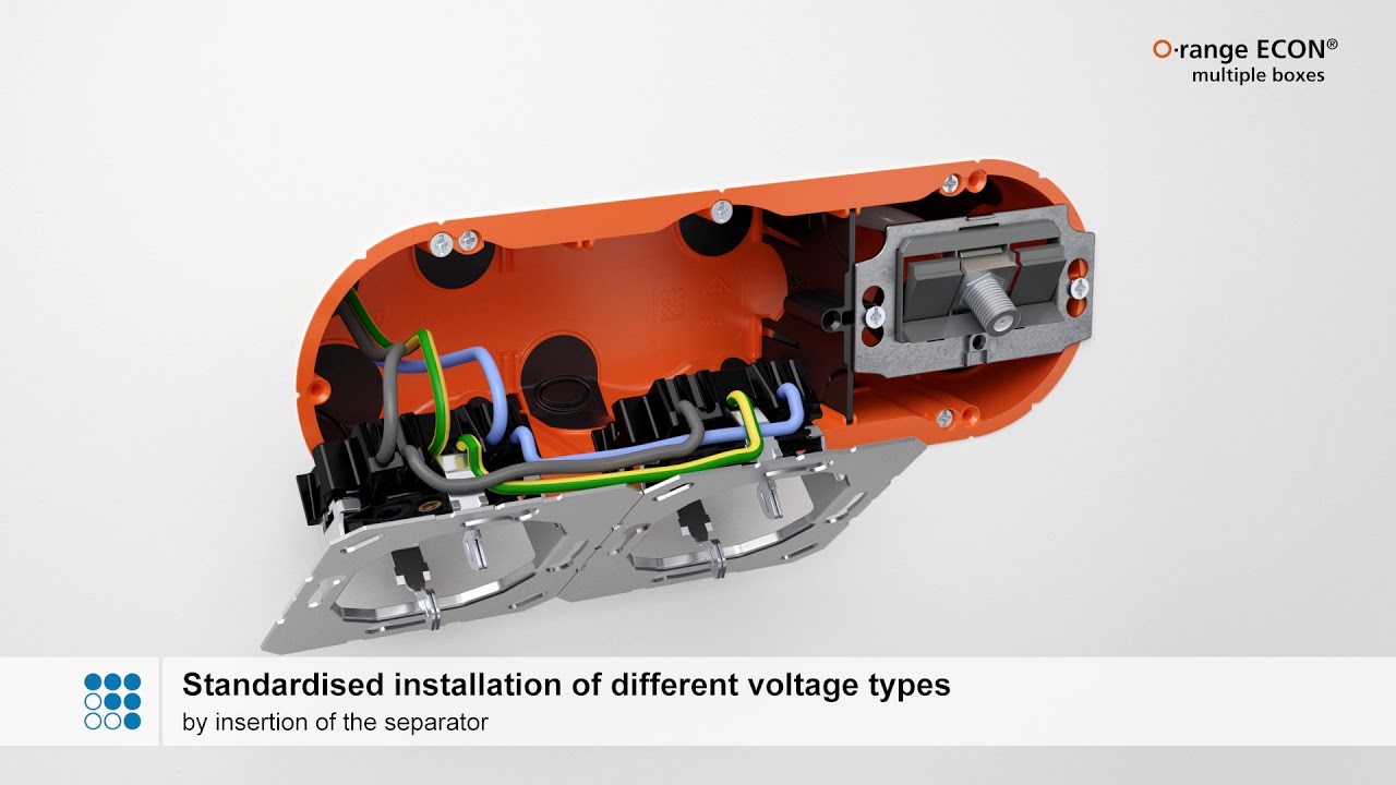 The new O-range ECON® 2 / 3 / 4 - gang junction boxes - YouTube