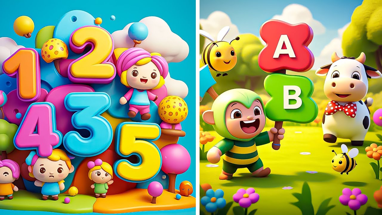 Learn Counting 1 to 100 + ABC Alphabet for Kids | Numbers & Letters ...