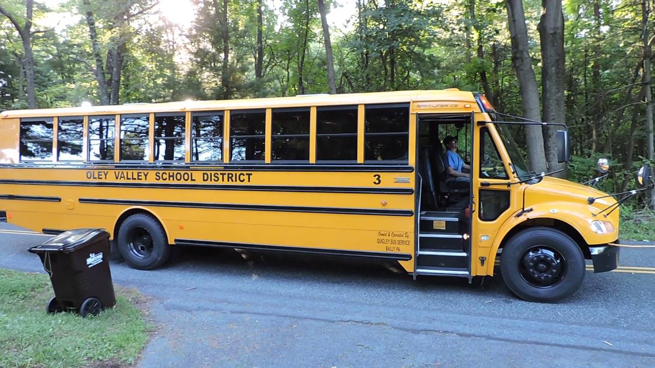 Getting on the bus on the first day of second grade in the Oley Valley ...