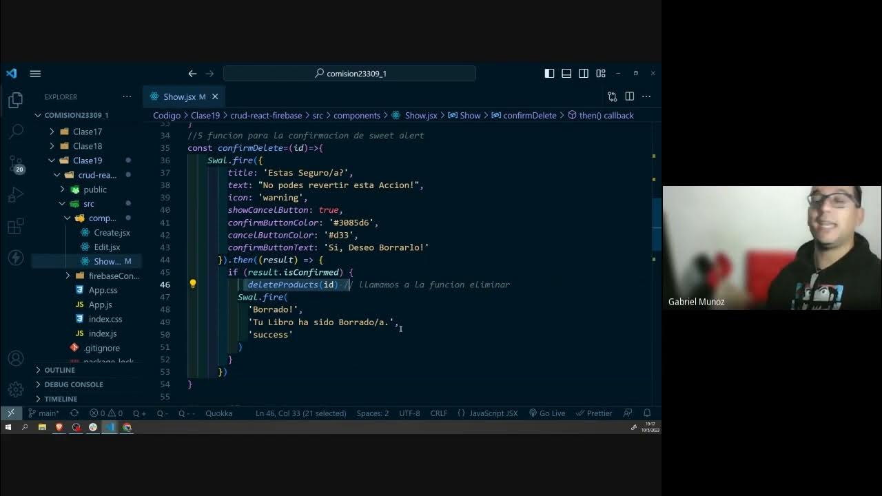 Clase 20 Codo a Codo React Comision 23309 - YouTube