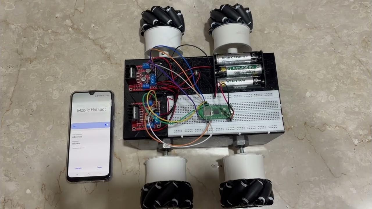 IITM Project-Pico Robot With Mecanum Wheels - YouTube