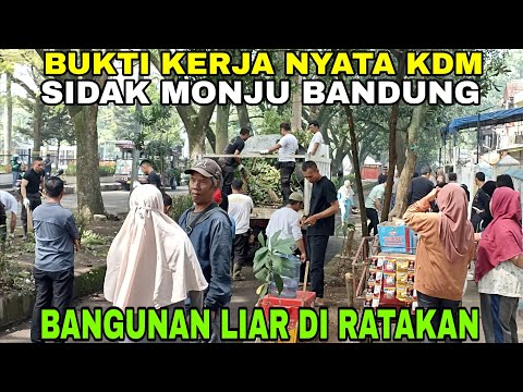 BUKTI KERJA Nyata KDM Rapihkan Bangunan Liar Di sekitaran MONJU Sampah Langsung di ang..