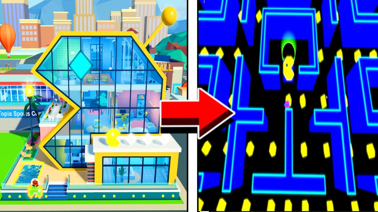 NEW Secret Game Room In The Pac-man House In Roblox Livetopia House ...