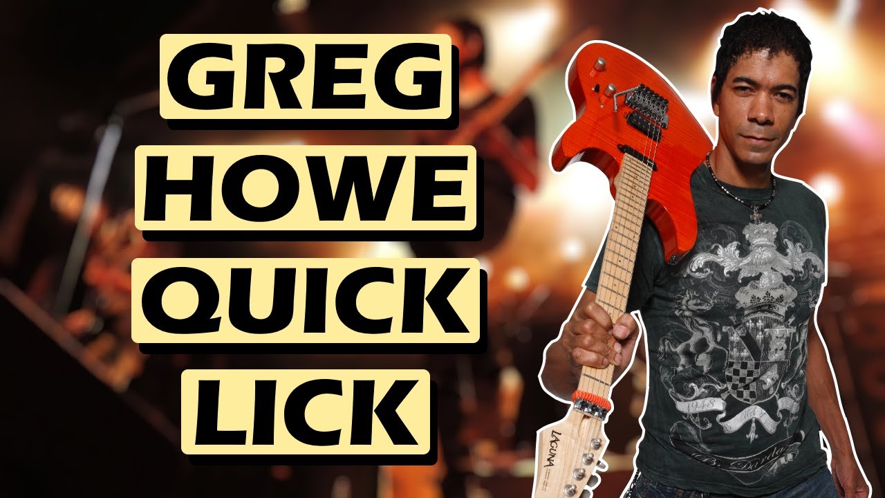Greg Howe Quick Guitar Lick To Impress: Rock Fusion Picking Technique ...