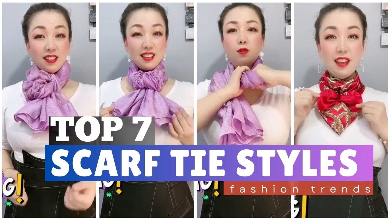 Top 7 popular ways to wear a Scarf | Easy stylish ways to tie a scarf ...