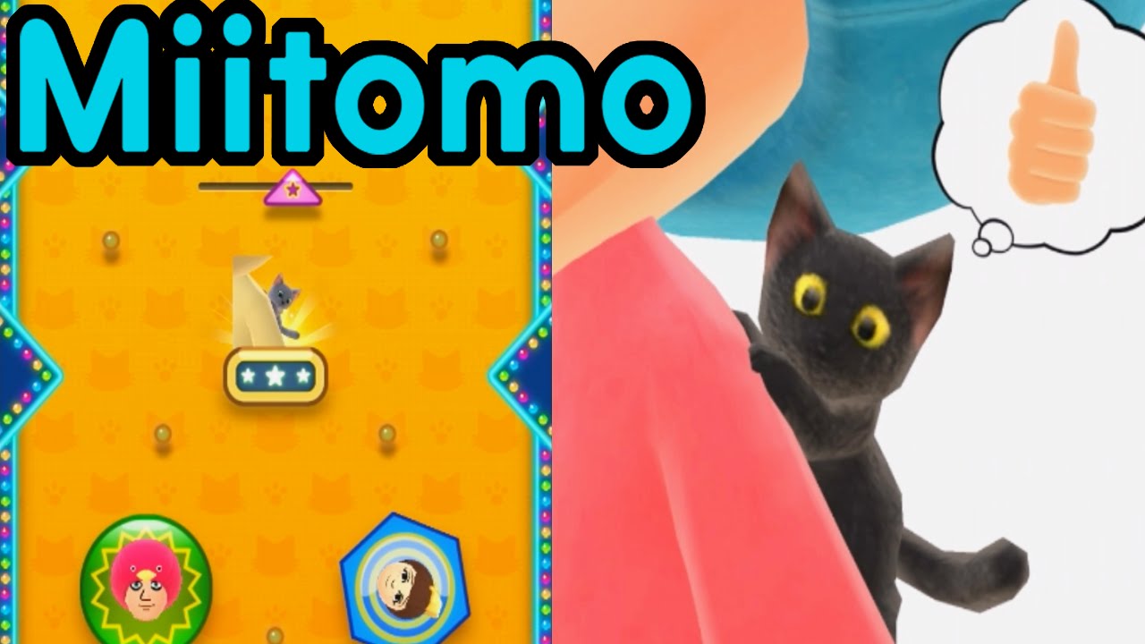 Miitomo App Gameplay Walkthrough PART 2 Cat Companion! Miitomo Drop My ...