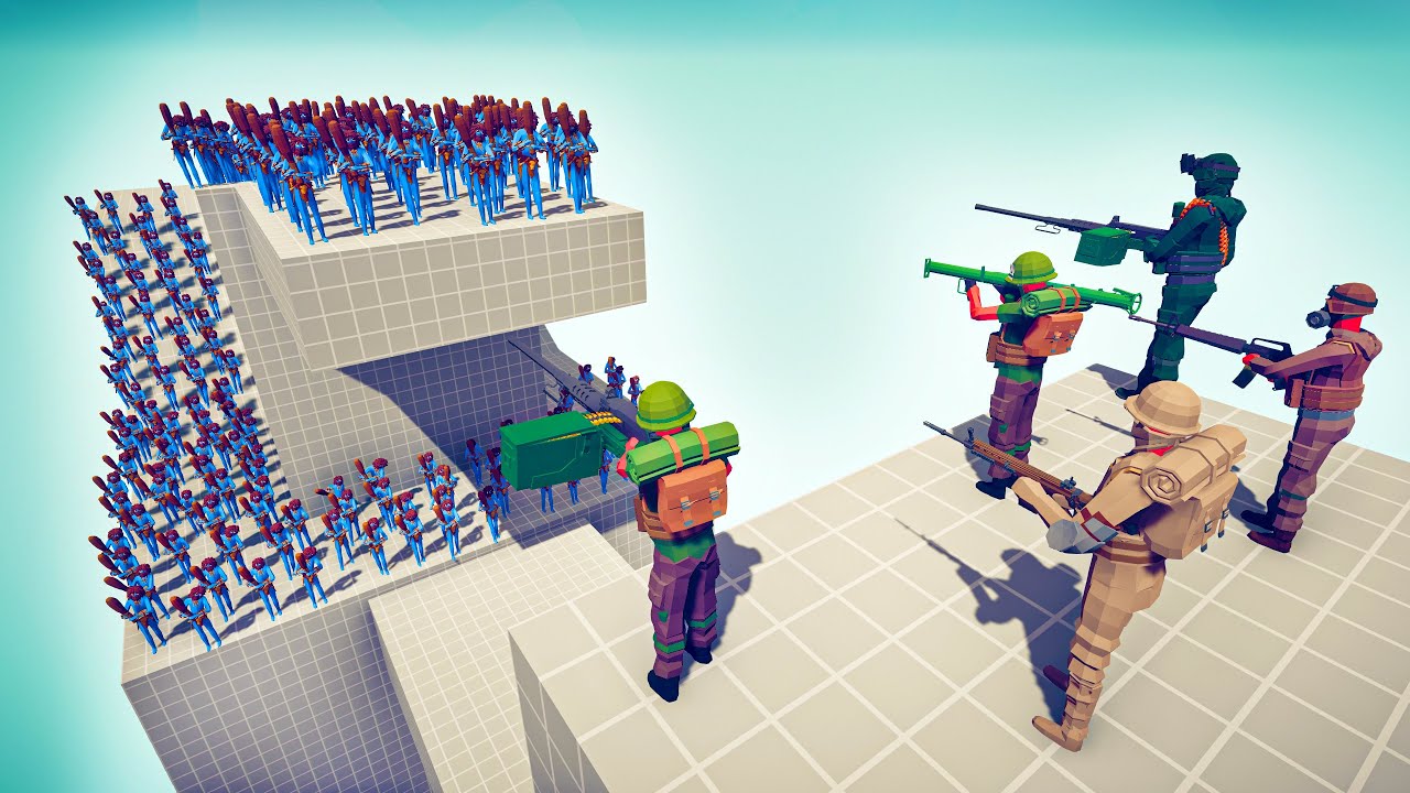 US ARMY SOLDIER vs 100x UNITS - Totally Accurate Battle Simulator TABS ...