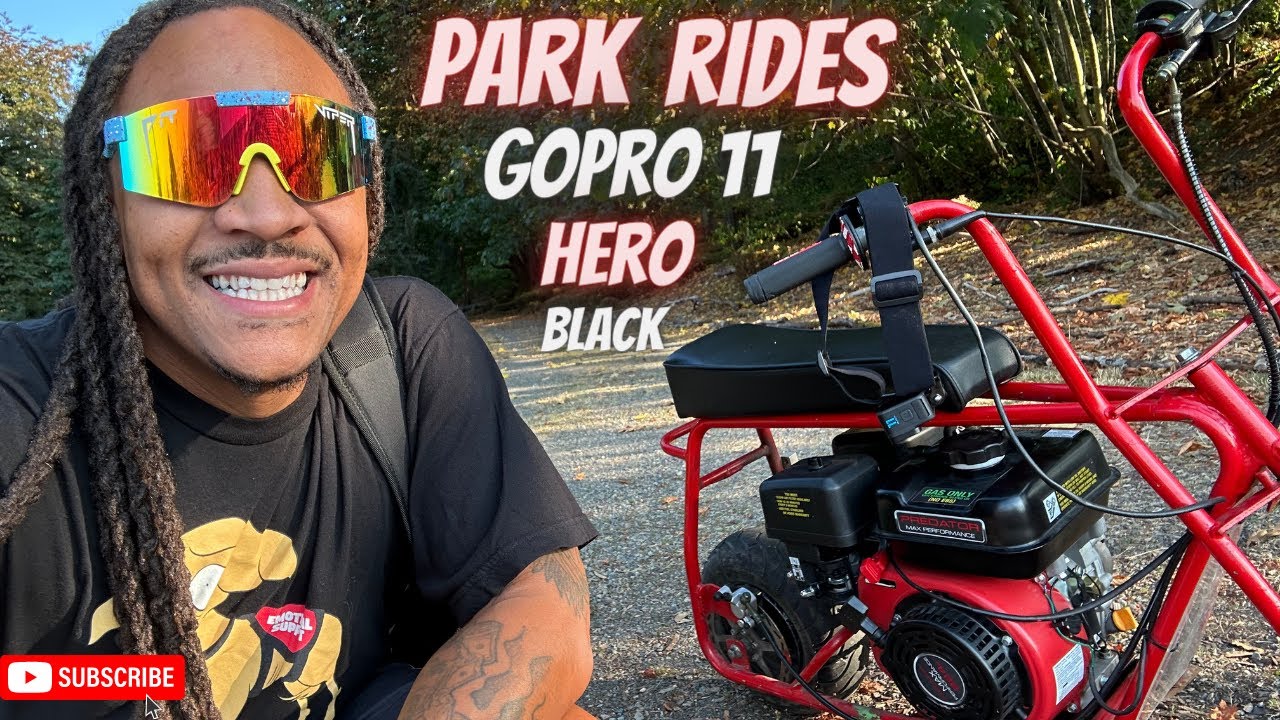 I Road My Mini-Bike Thru McKinley Park | GoPro Hero 11 | Predator 224cc ...